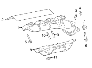 2014-2022 Ram Exhaust Manifold - Driver's Side (LH) 5045485AC ...