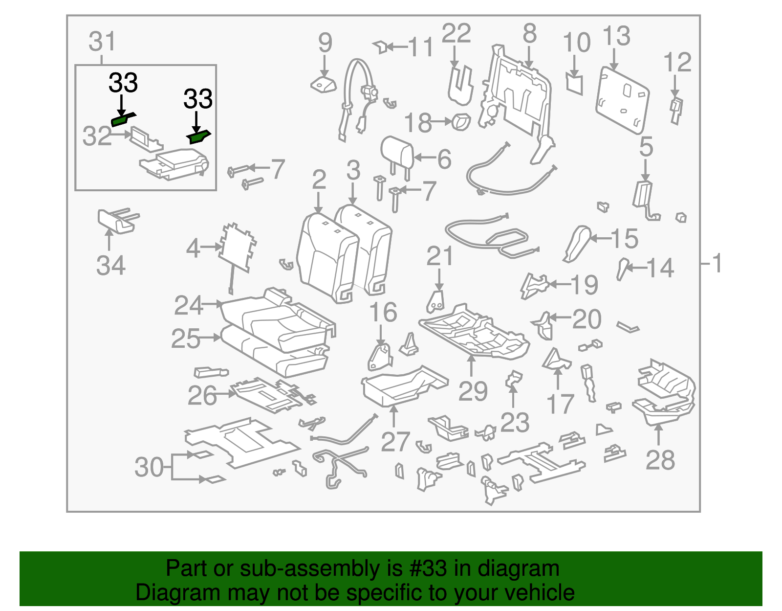 72831-60060-C0 - Plate - 2010 2011 2013-2015 Lexus LX570 | My L Parts
