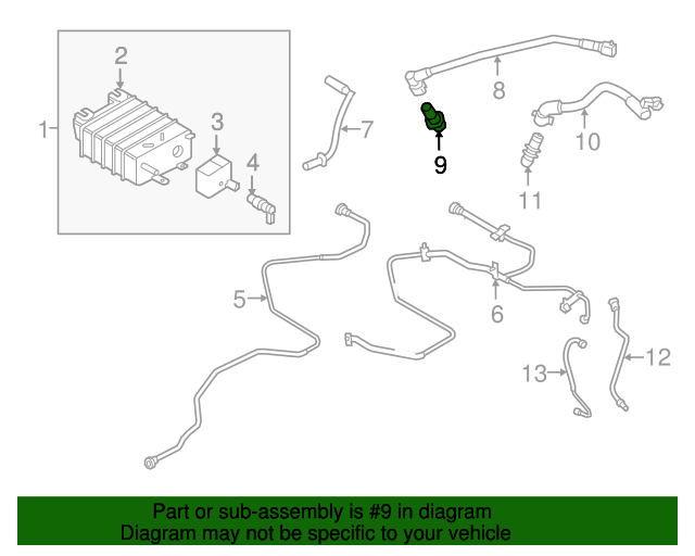 Ford Dealership 2008-2023 Ford PCV Tube Elbow 4L2Z-6762-AA | Ford Parts ...