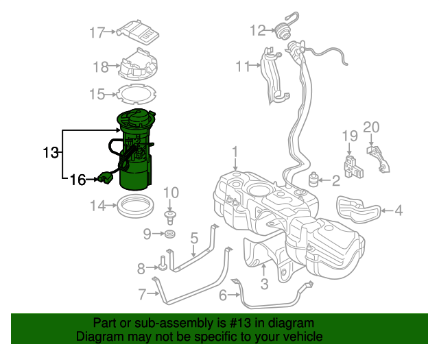 2017-2024 Audi Fuel Pump 4M0-919-087-F | Audi USA Parts