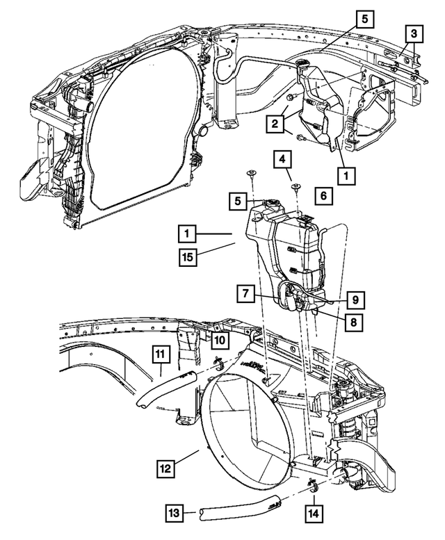 2003-2010 Dodge OEM NEW 03-09 Mopar Dodge Ram 2500 3500 Radiator ...