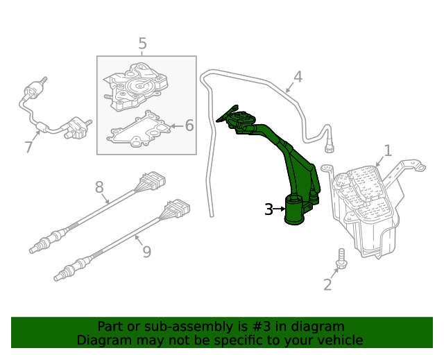 80A-133-366-J - Evaporative Emissions System Lines 2022-2024 Audi ...
