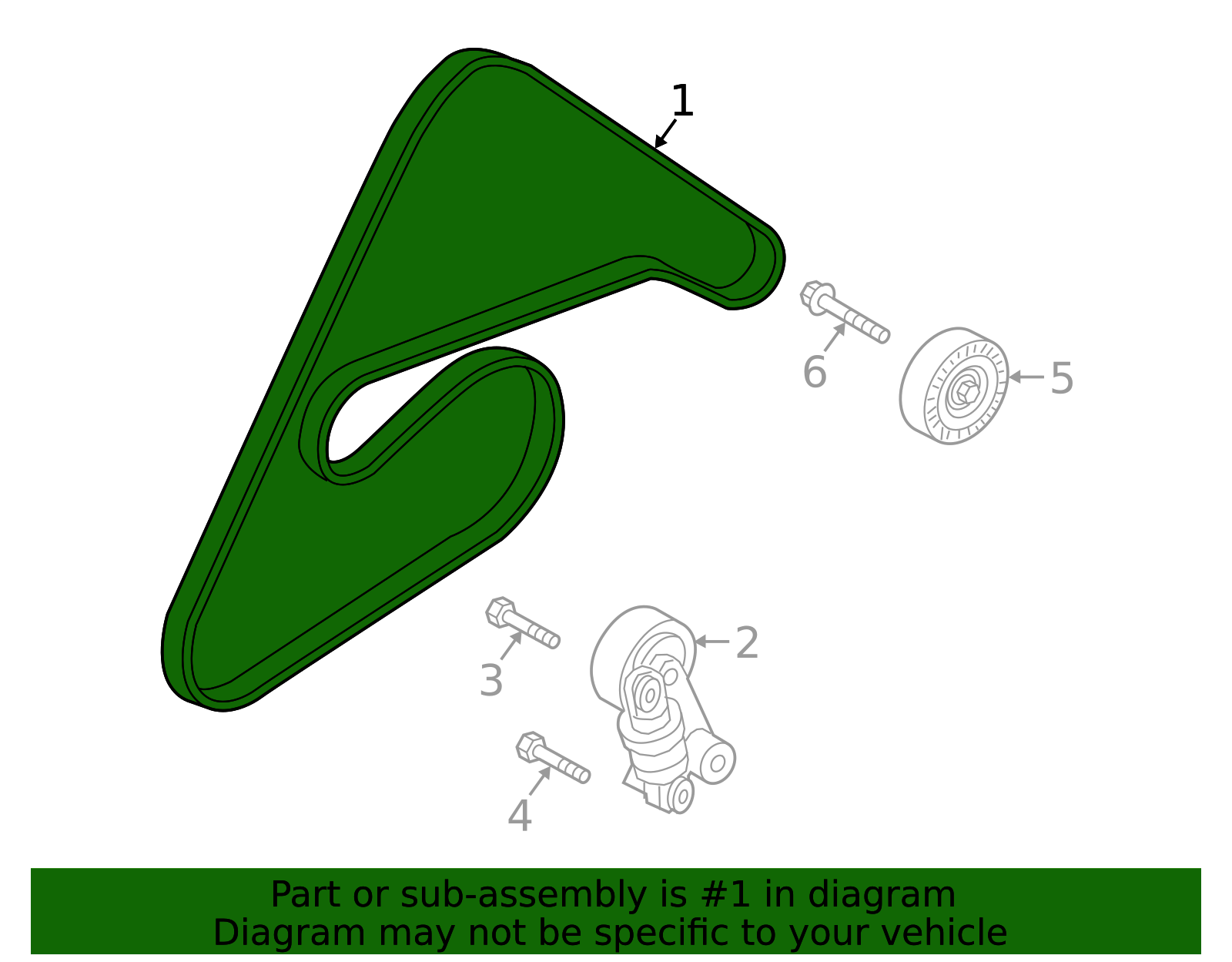 25212-3LTA0 - Serpentine Belt 2017-2025 Genesis | Hyundai Wholesale Direct