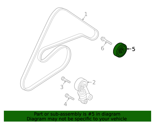 2021-2023 Genesis Idler Pulley 25286-3CKA2 | QuirkParts
