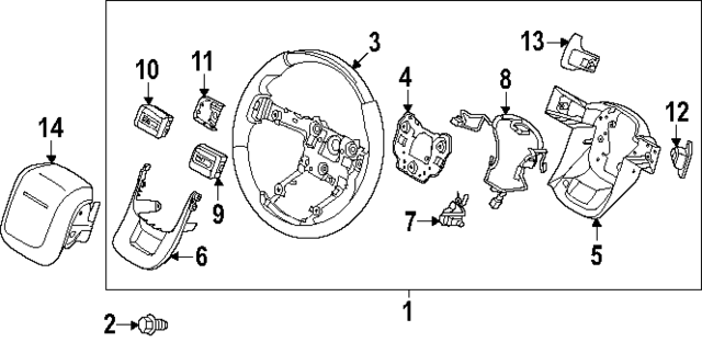2024 Hyundai Santa Fe Steering Wheel Trim 56173-R6000-NNB | OEM Parts ...