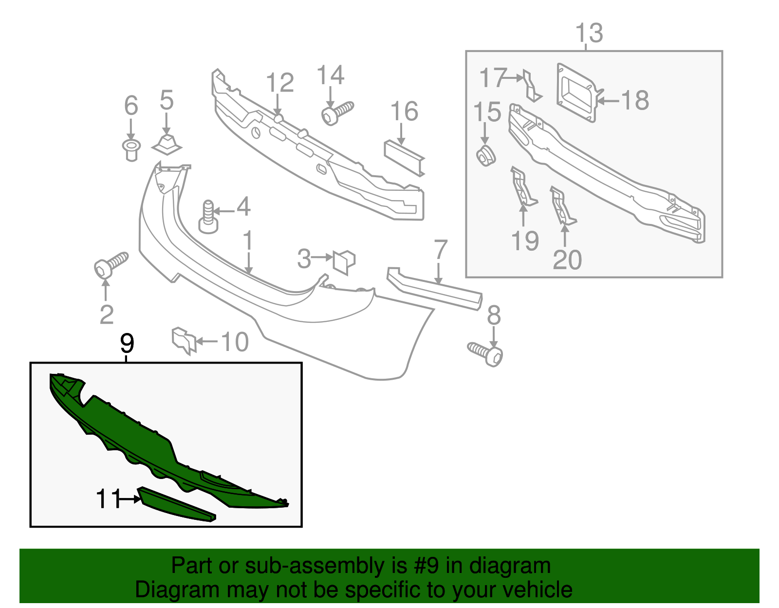 86695-1M320 - Lower Cover 2010-2013 Kia Forte Koup | Kia.Parts Store