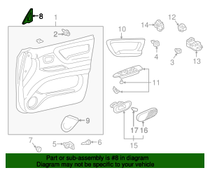1998-2007 Lexus LX470 Corner Cover 67491-60070 | OEM Parts Online