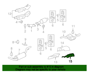 Factory Direct OEM Heat Shield Part# 3S4Z-5411434-AC Fits 2004-2011 ...