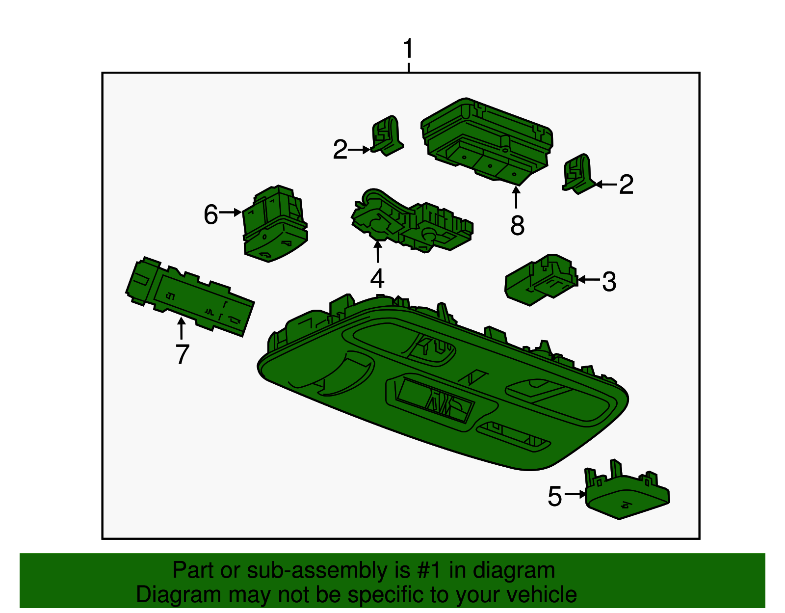 2017-2018 Chevrolet Camaro Jet Black Front Floor Console 84181207 | GM ...