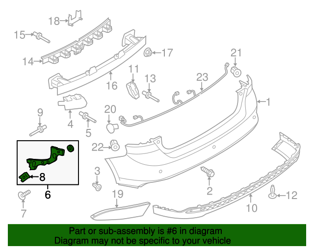 F1EZ-17D948-E - Outer Bracket - 2015-2018 Ford Focus | Lasco Auto Parts