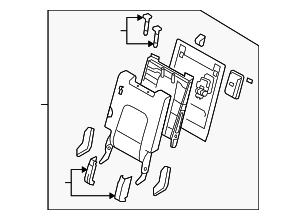 2007-2012 Hyundai Veracruz Seat Back Assembly 89300-3J501-V9D | Joseph Airport Hyundai
