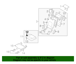 2007-2012 Hyundai Veracruz Seat Cover 89160-3J501-V9D | OEM Parts Online