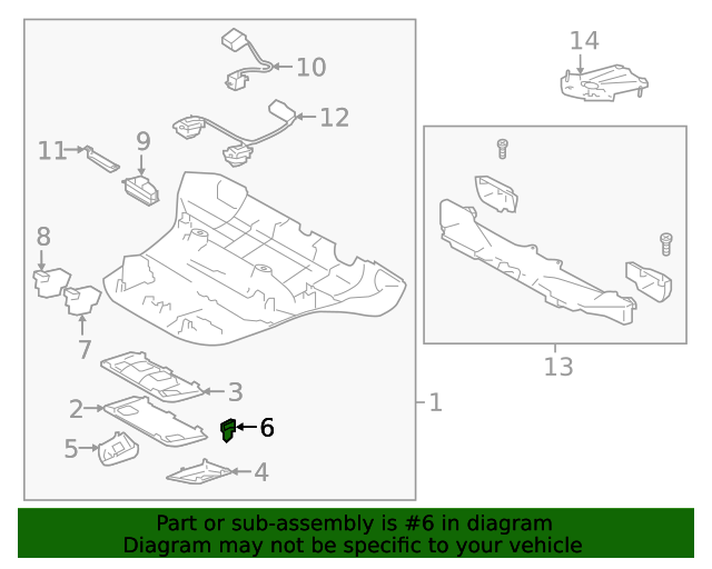 2019-2024 Subaru Map Lamp Bulb 84920XC00A | Subaru Parts Store