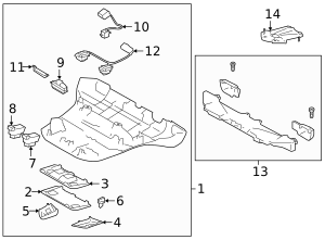 2024 Subaru Ascent Overhead Console 92151XC12A | Subaru Parts Store