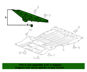 42660263 - Front Compartment Front Sight Shield 2017-2023 Chevrolet ...