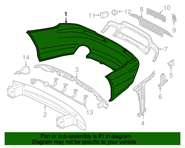 230-885-36-25-9999 - Bumper Cover 2011-2012 Mercedes-Benz | Mercedes ...