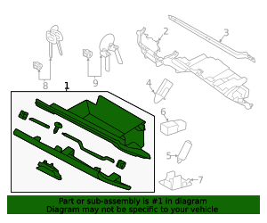 2020-2024 Subaru Glove Box Assembly 66121AN00A | Subaru Parts Quick