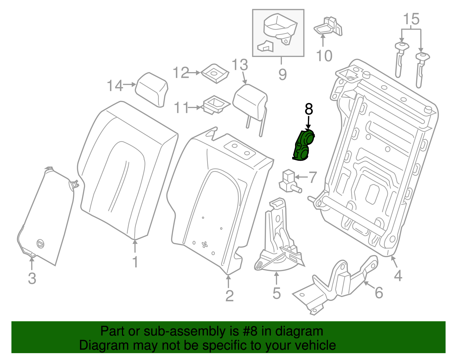 2013-2020 Ford | Latch | FU5Z-96613D60-A | Walls' Ford Parts