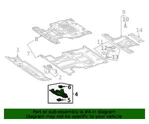 167-520-28-00 - Radiator Support Splash Shield 2020-2023 Mercedes-Benz ...