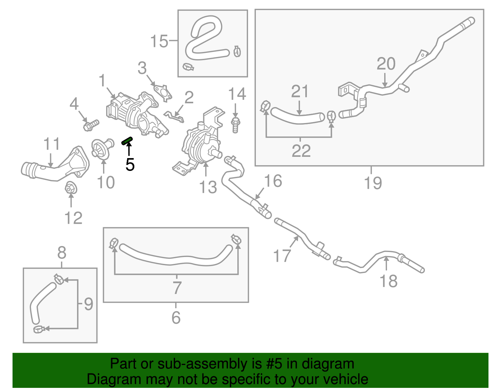 2016-2019 Hyundai Sonata Water Pump Assembly Stud 11513-08226-K ...