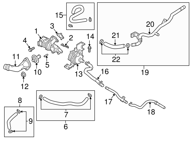 25472-2E271 - By-Pass Hose 2016-2019 Hyundai Sonata | Group 1 Auto Parts