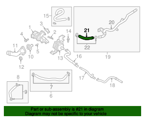 2016-2019 Hyundai Sonata Upper Hose 25414-E6000 | OEM Parts Online