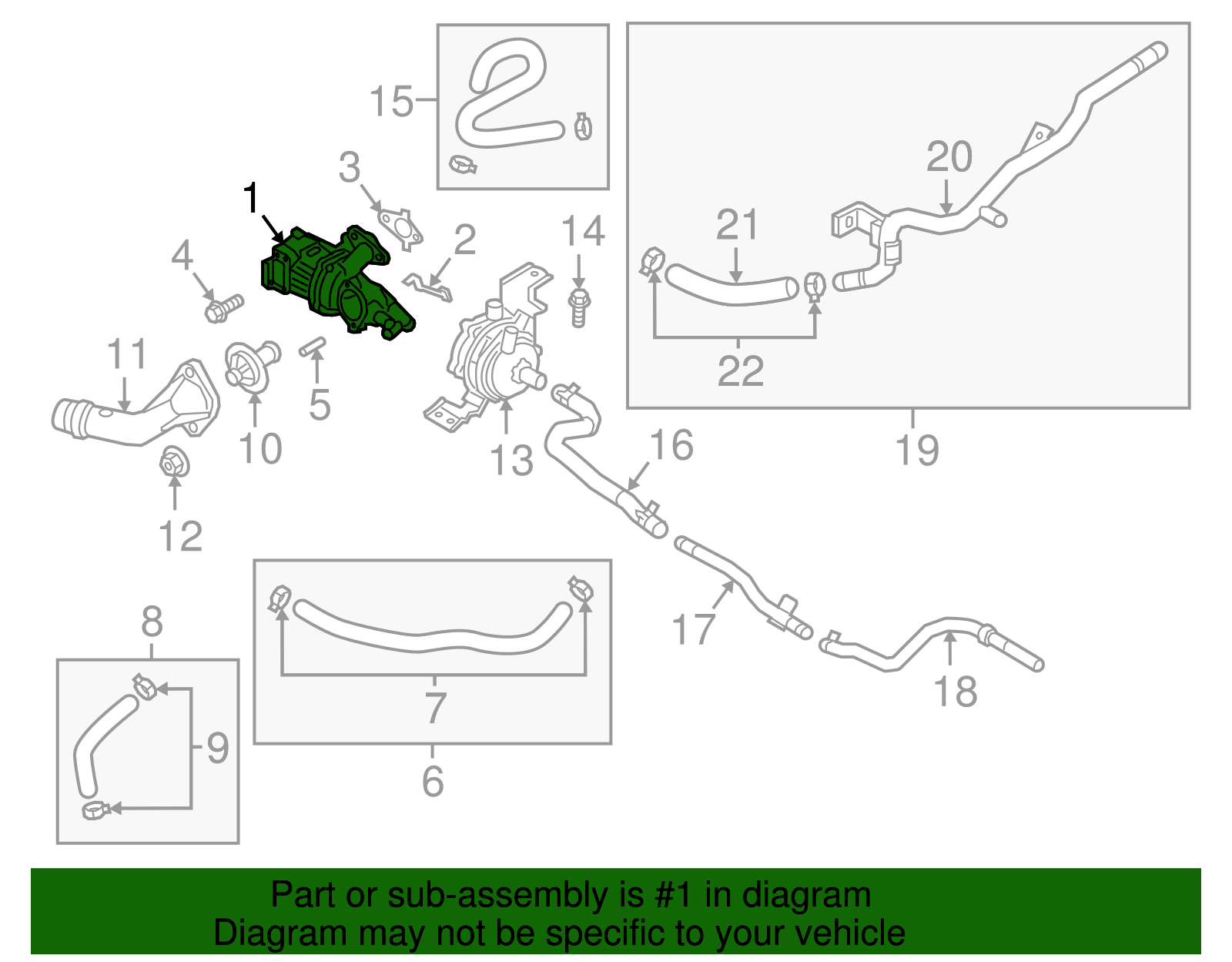 25100-2E272 - High-Quality Water Pump Assembly for 2016-2019 Hyundai ...