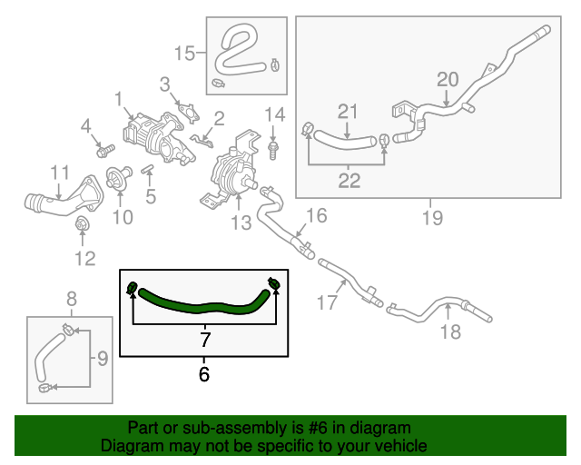 25472-2E271 - By-Pass Hose 2016-2019 Hyundai Sonata | Group 1 Auto Parts