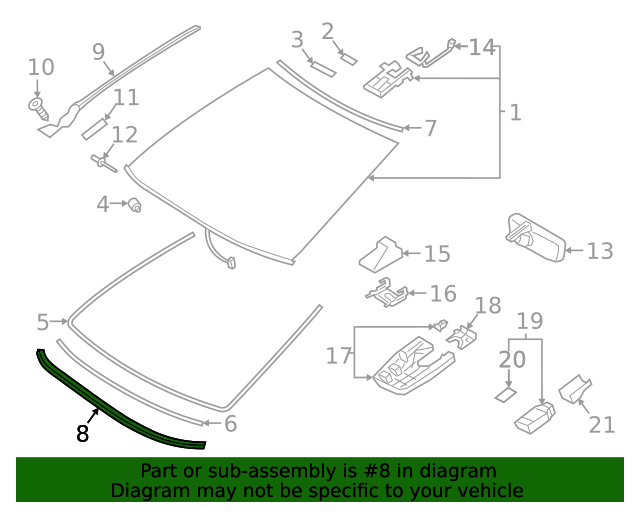 2019-2021 Lexus Lower Molding 56153-76010 | OEM Parts Online