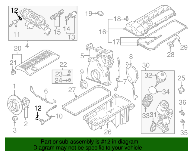 12141748398 - 1999-2024 BMW Camshaft Sensor O-Ring (12-14-1-748-398 ...