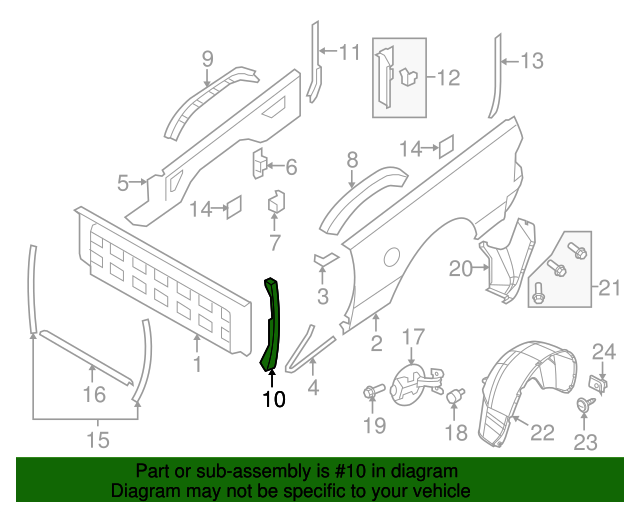 2009-2019 Mopar Closeout Panel 68196979AA | TascaParts.com