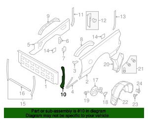 68196979AA - Closure Panel - 2009-2021 Mopar | Mopar Parts Canada