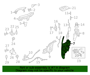 099-720-10-01 - Door Lock Actuator Motor 2016-2021 Mercedes-Benz ...
