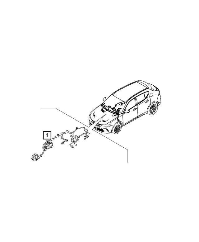 2023 Dodge Hornet Console Wiring 68638108AA | Mopar Estores
