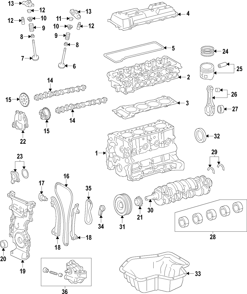 2019-2024 Toyota Crankshaft 13401-24010 | Toyota San Diego Parts