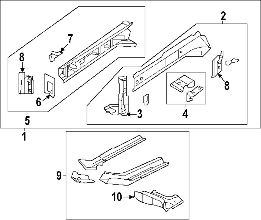 51686VC0009P - 2022-2024 Subaru WRX - Frame Side Member | OEM Subaru ...