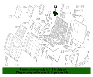 166-920-01-62 - Latch 2013-2019 Mercedes-Benz | Mercedes-Benz USA Parts