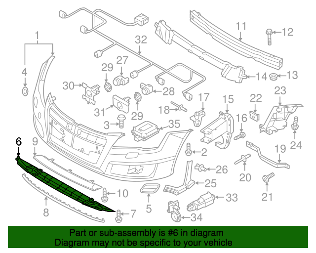 4G8-807-611-A - Deflector 2012-2015 Audi | Audi OEM Parts