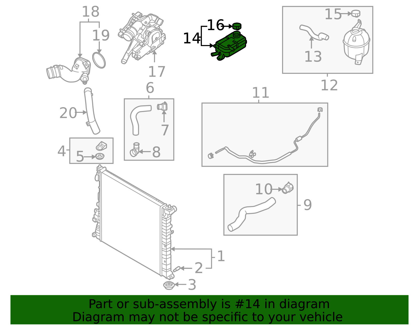 2022-2024 Hyundai Tucson Drive Motor Inverter Coolant Reservoir 254R0 ...