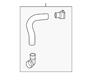 Genuine Lower Hose for 2022-2024 Hyundai Tucson | Part# 25415-P0000 ...