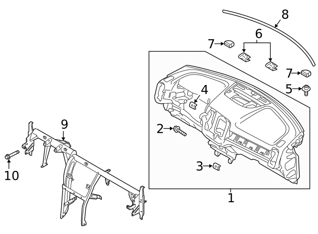 31442543 - Instrument Panel - 2019-2023 Volvo | Volvo OEM Parts Direct
