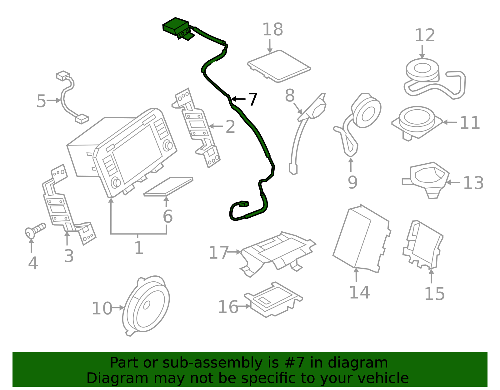 25975-6AV0A - GPS Navigation System Antenna 2017-2024 Nissan GT-R ...