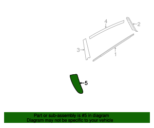 87539-3W000 - Stone Guard 2011-2016 Kia Sportage | Kia.Parts Store