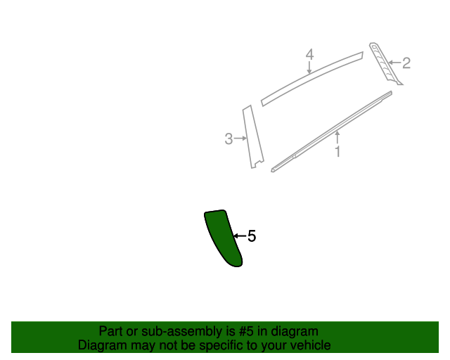 87549-3W000 - Stone Guard 2011-2016 Kia Sportage | Kia.Parts Store