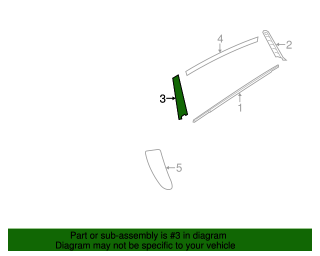 86391-3W000 - Black Out Tape 2011-2016 Kia Sportage | Kia.Parts Store