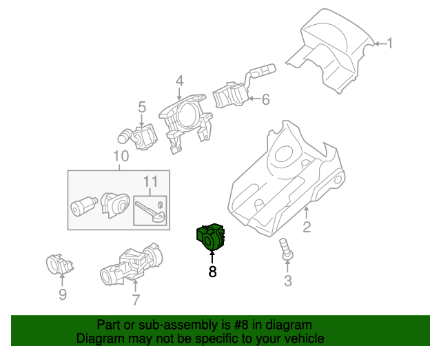 LR057851 - Ignition Switch - 2005-2009 Land-Rover | Land Rover Parts Now