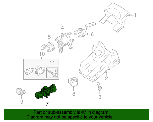 2005-2009 Land Rover Ignition Lock Cylinder LR023939 | OEM Parts Online