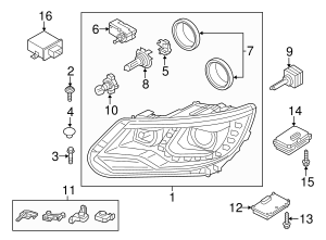 2006-2021 Volkswagen Low Beam Bulb Mount 5M0-941-160-A | VW Parts Online