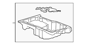 2002-2017 GM Oil Pan (no Gasket Serviced, Use Rtv Sealant 12378521 ...
