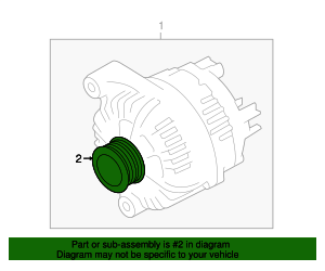 2006-2013 BMW Alternator Pulley 12-31-7-560-483 | BMW Parts Source